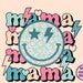 Smiley Mama Svg Png Dxf Eps , Bundle Retro PNG, Retro Smiley, Mama Bolt ...