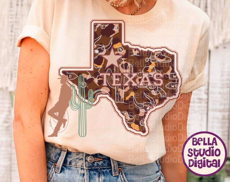 Leopard Texas Map Png, Texas Lover, Png Sublimation File for Print ...