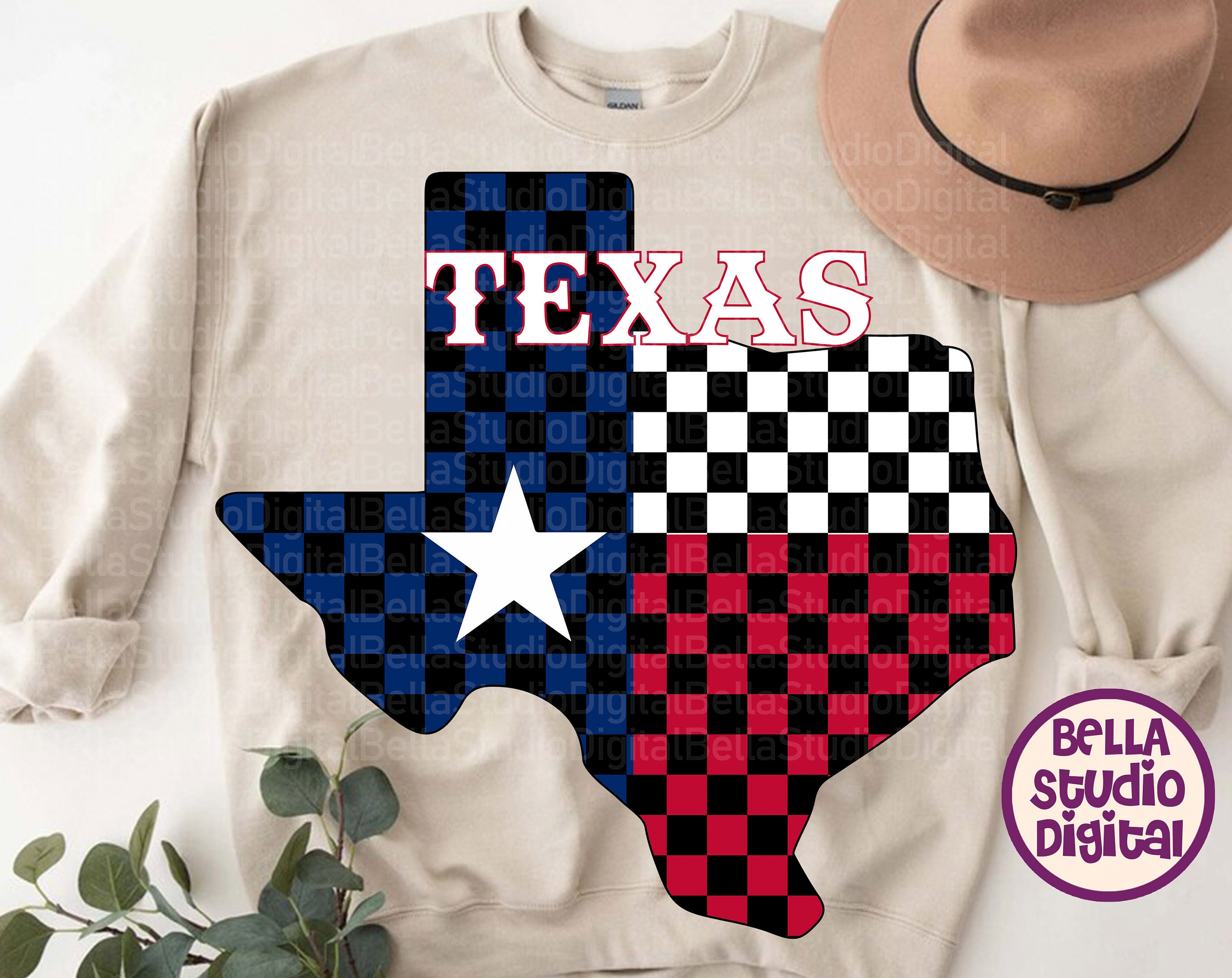 Texas Checkered Map Svg Flag Svg Pdf Eps Png Bundle Lone - Etsy