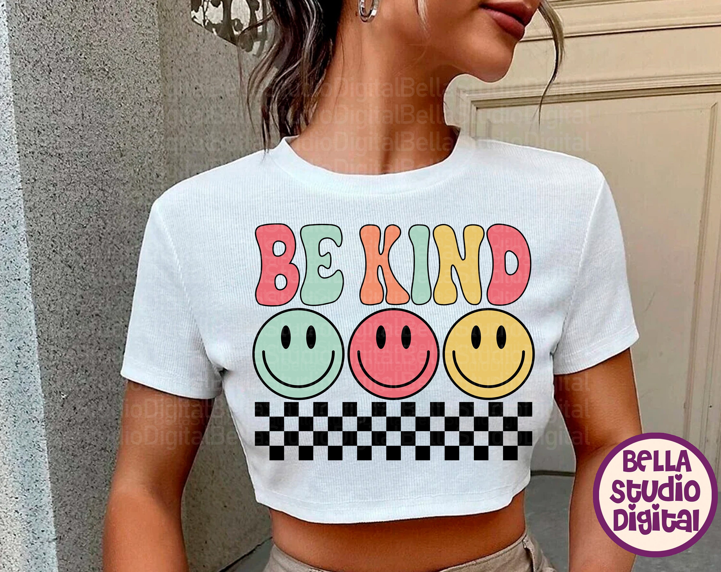 Be Kind Smiley Svg, Png Sublimation, Positive Quotes Svg DTF File ...