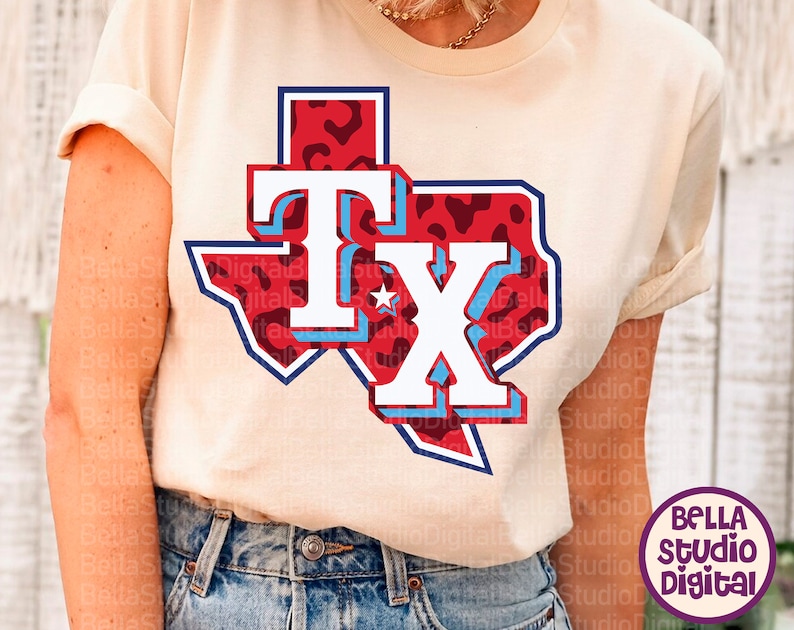 Custom Texas Leopard Team Original Designer Svg, Rangers Png, Png ...