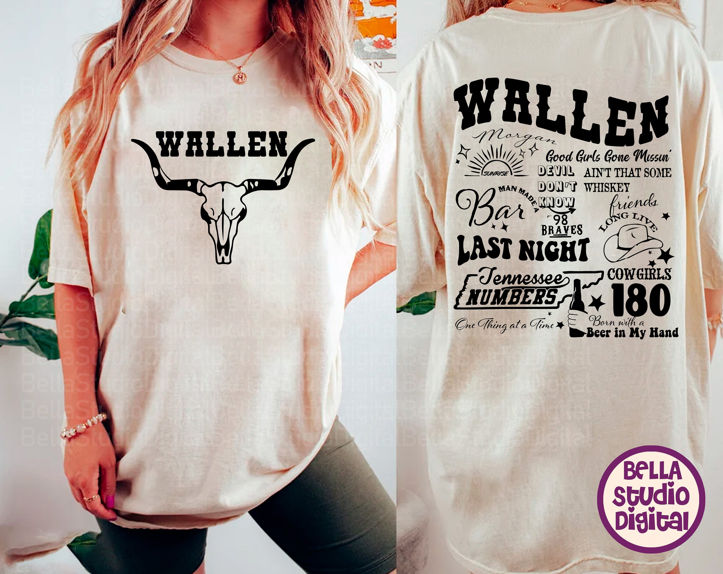 Wallen & Bull Skull PNG, Wallen Bull Skull SVG PNG Digital Download ...