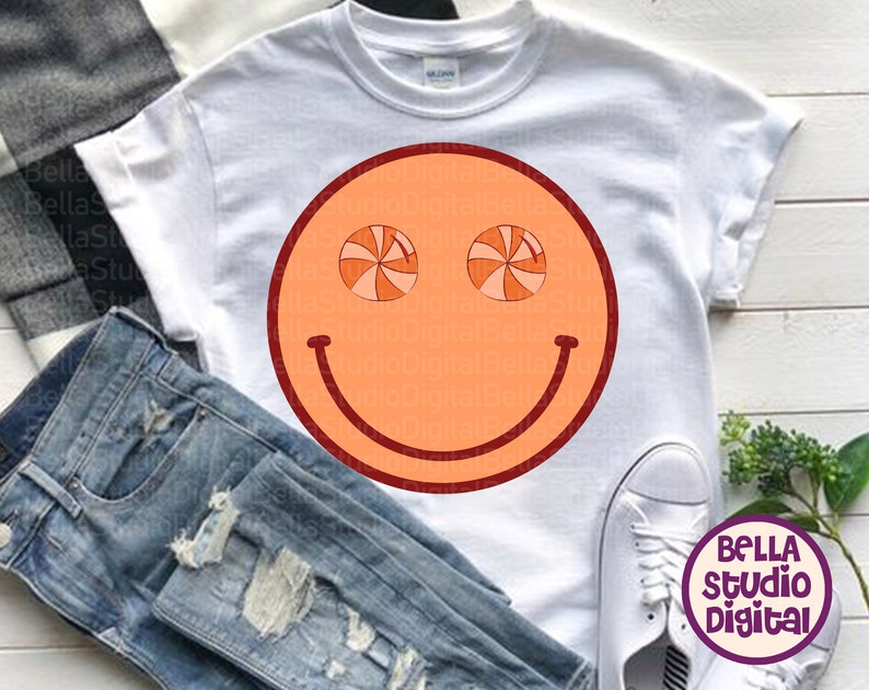 Pretty Candy Smiley, Cute Sugar Smile SVG, PNG, Pdf Dxf eps Sublimation ...