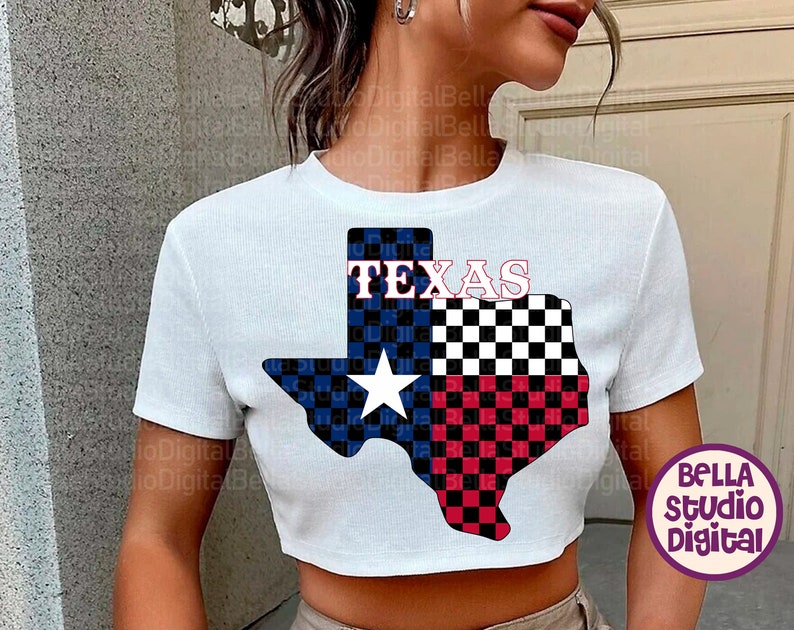 Texas Checkered Map Svg, Flag Svg, Pdf, Eps, Png Bundle, Lone Star ...