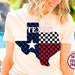 Texas Checkered Map Svg, Flag Svg, Pdf, Eps, Png Bundle, Lone Star ...