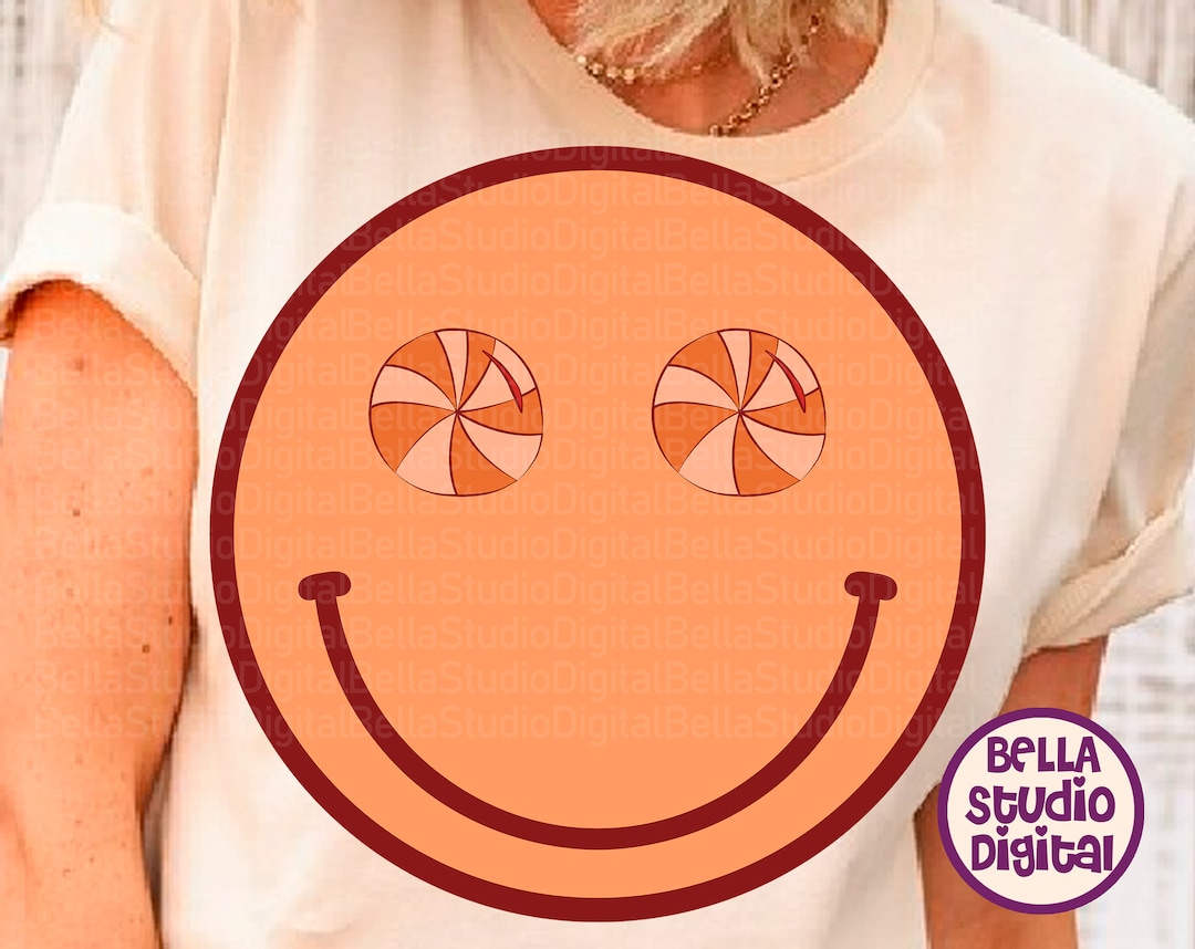 Pretty Candy Smiley, Cute Sugar Smile SVG, PNG, Pdf Dxf -eps ...