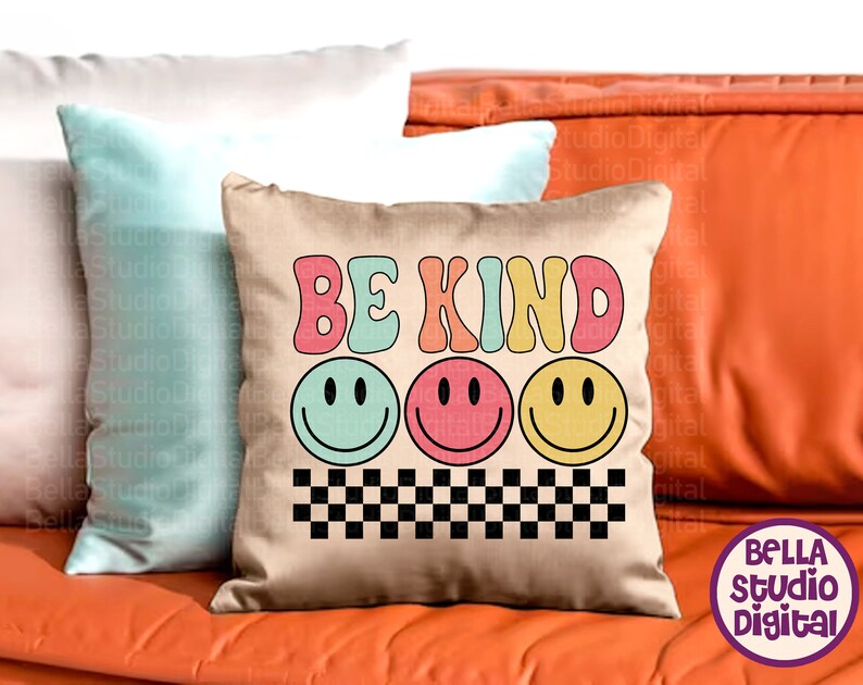 Be Kind Smiley Svg, Png Sublimation, Positive Quotes Svg DTF File ...
