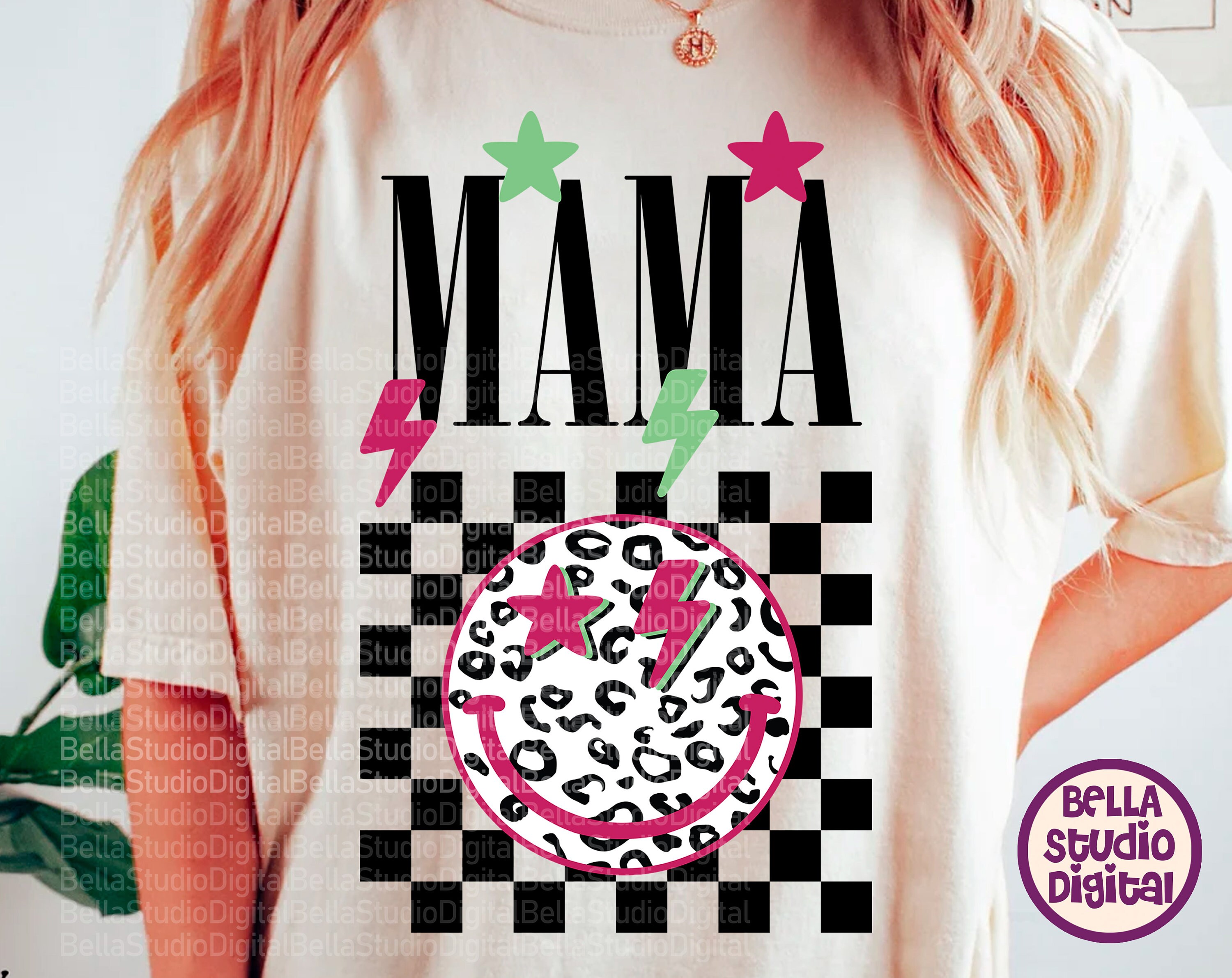 Beautiful Mama SVG Png, Mama Checkered Sublimation, Unique Gifts ...