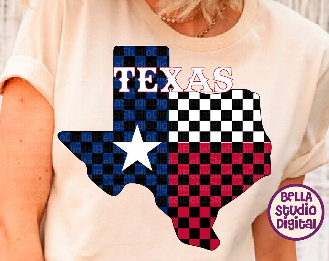 Texas Checkered Map Svg, Flag Svg, Pdf, Eps, Png Bundle, Lone Star ...