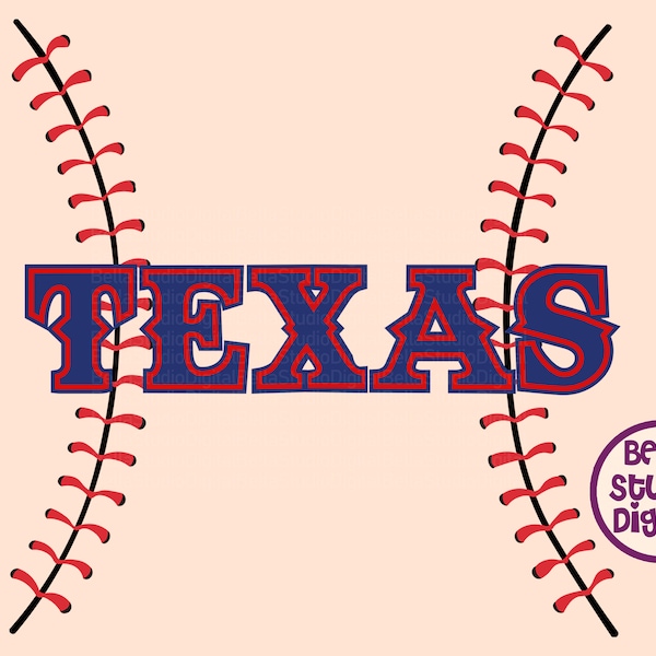 Texas Rangers Font - Etsy
