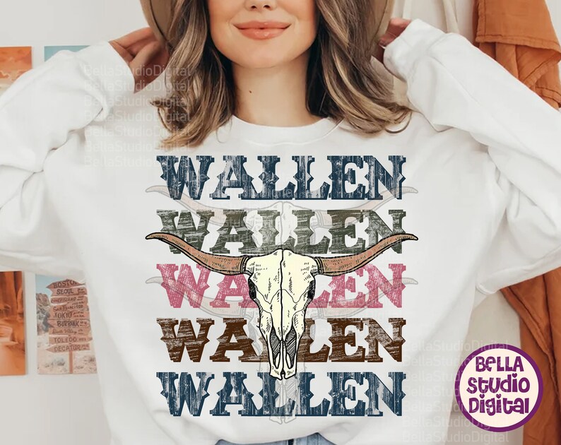 Custom Western Morgan Wallen Png, for Sublimation and Prints, Western ...