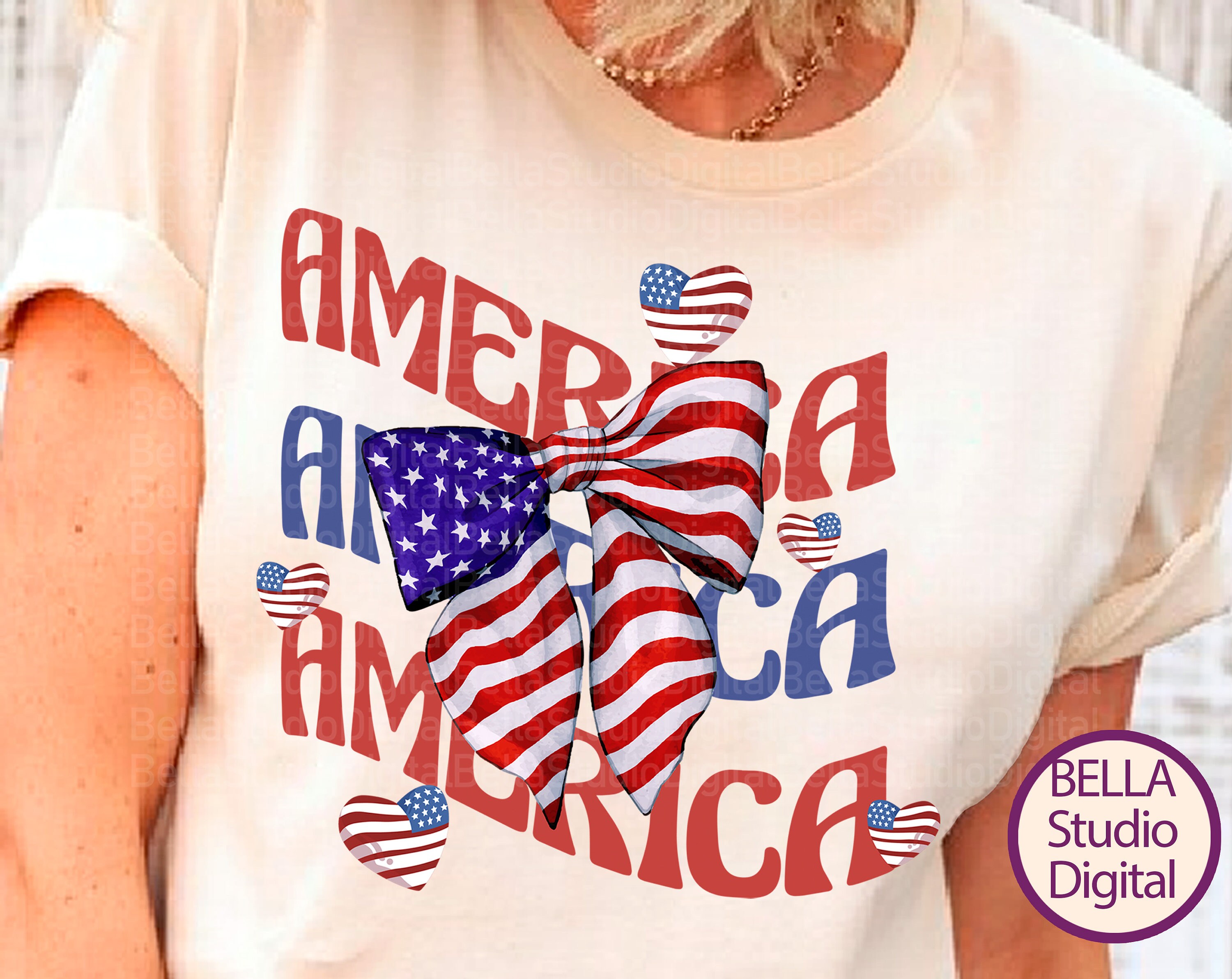 NEW Coquette American Flag PNG & Svg 4th of July Png, Fourth of July ...