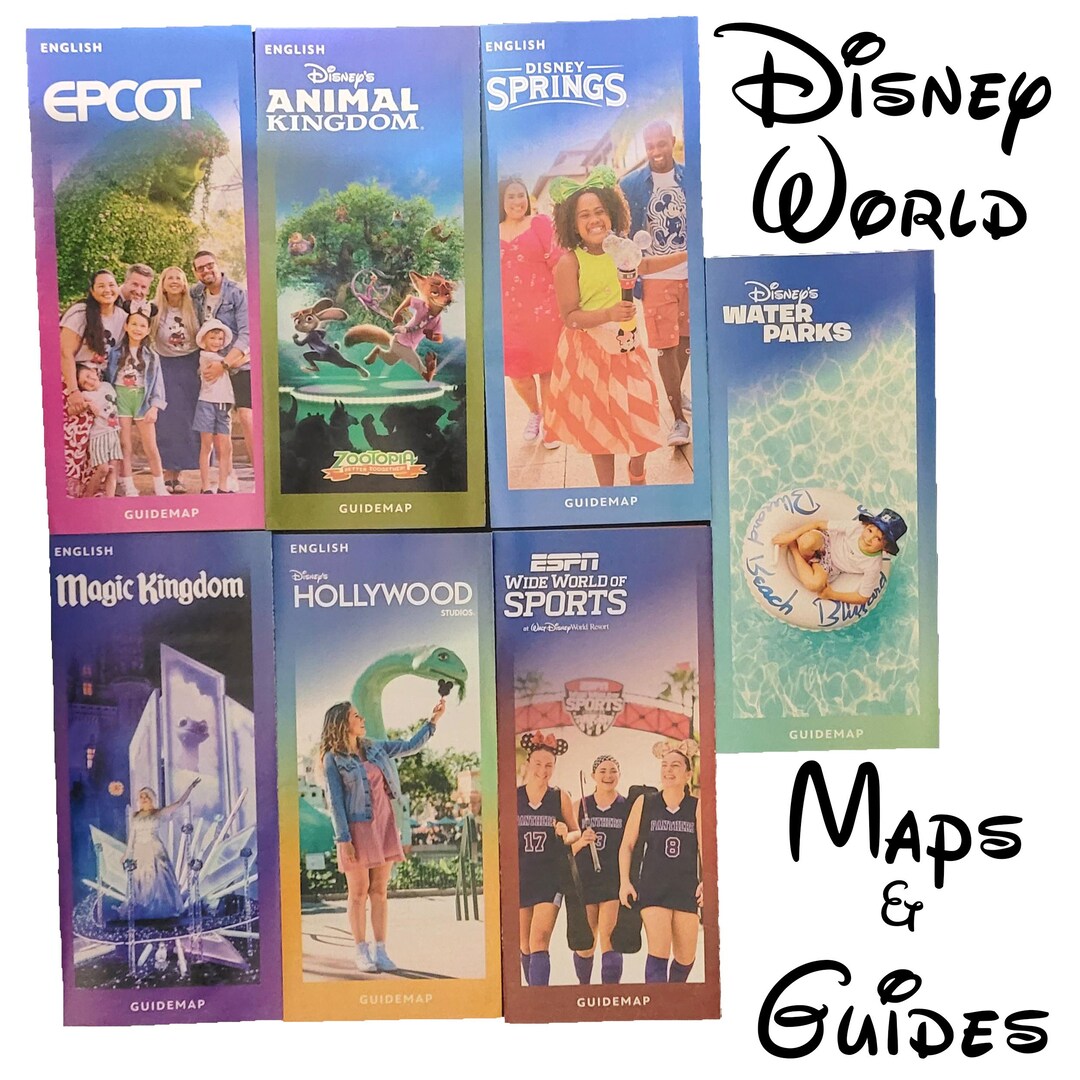 NEWEST 2026 Disney Park Map Brochures Walt Disney World | All 4 Parks ...