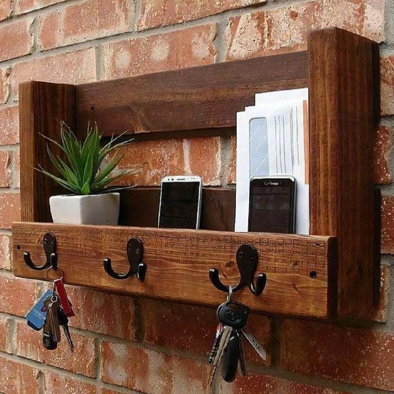 Wall Shelf Phones Keys - Etsy