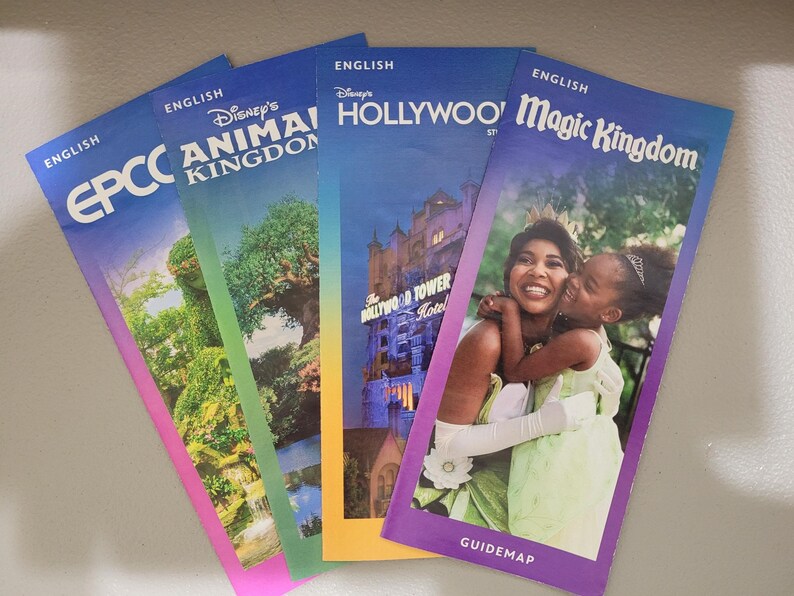 NEW 2023 Disney Park Map Brochures All 4 Parks 7 Maps Total Great for ...