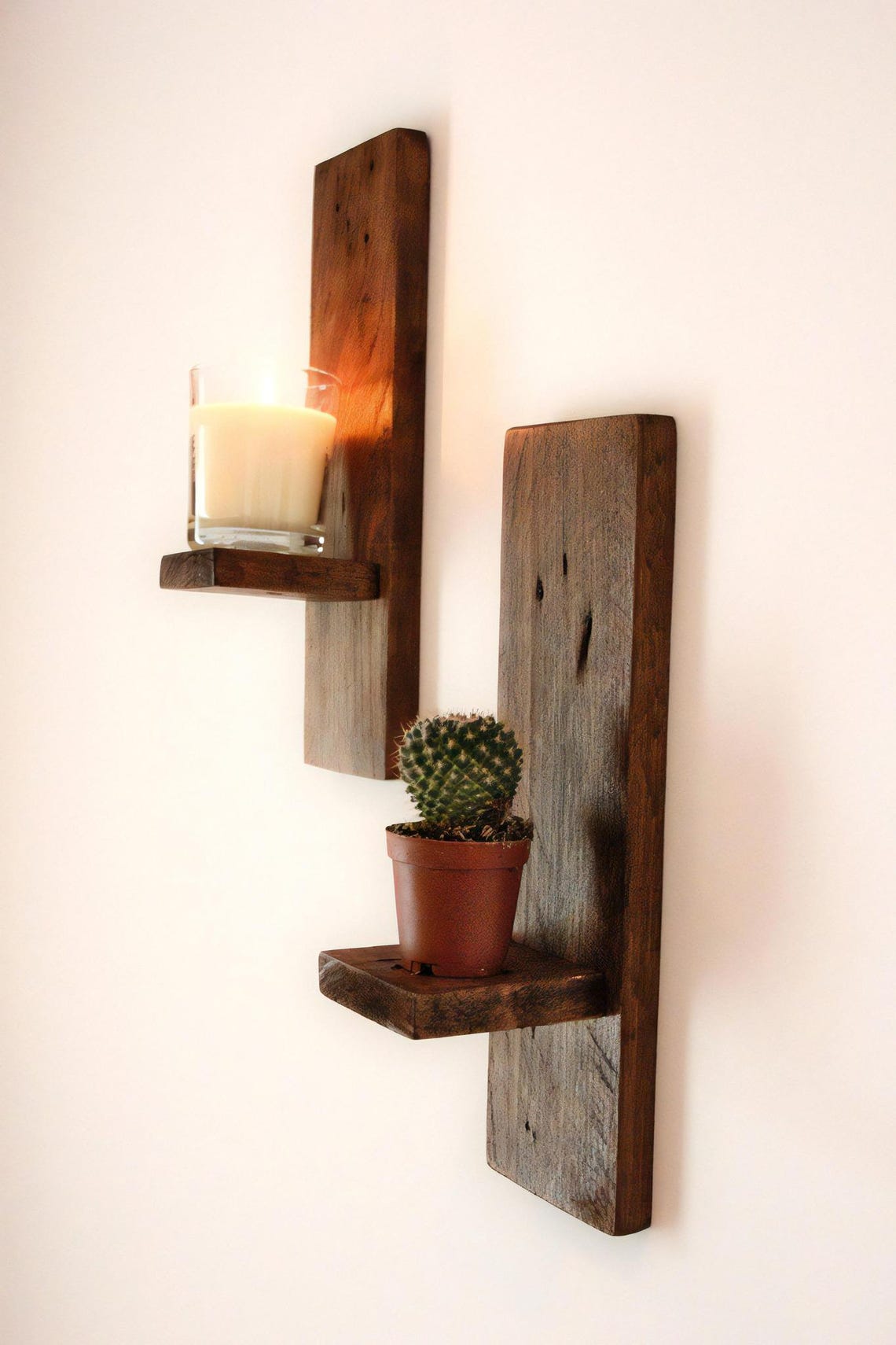 Wooden Wall Shelf, Wall Sconces, Wall Decor, Decoration Display, Wall ...