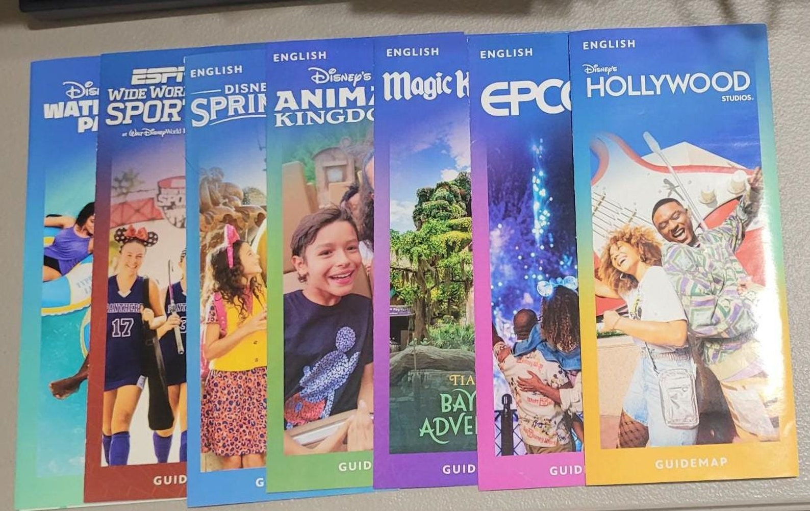 NEW 2024 Disney Park Map Brochures Walt Disney World | All 4 Parks - 7 ...