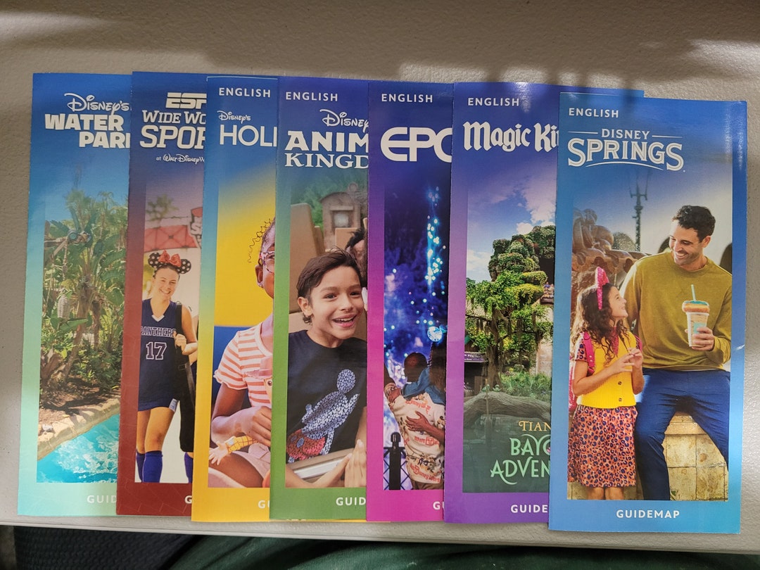 NEW 2024 Disney Park Map Brochures Walt Disney World All 4 Parks 7 Maps ...
