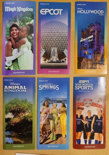 NEW 2023 Walt Disney World Park Map Brochures All 4 Parks - Etsy UK