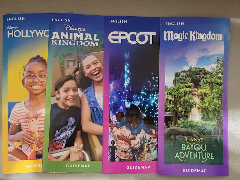 NEW 2024 Disney Park Map Brochures Walt Disney World All 4 Parks 7 Maps ...