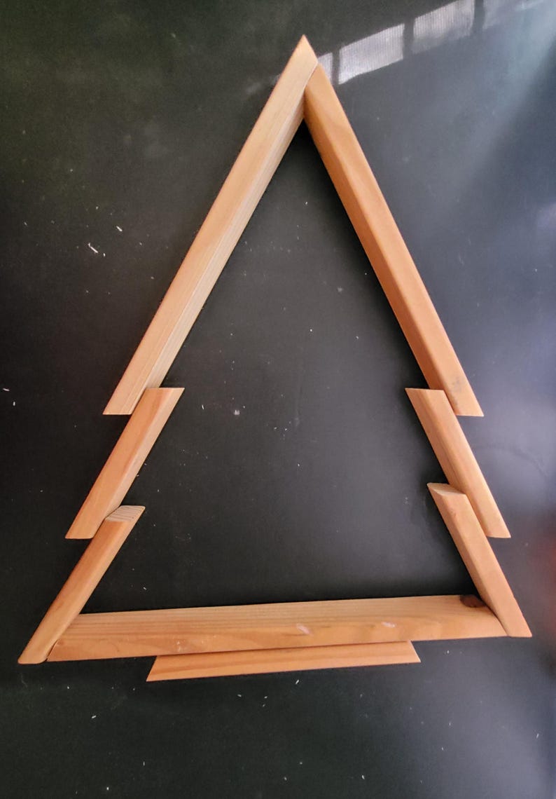 DIY Wooden Christmas Tree Nesting Set, 3 Sizes, Rustic Holiday Decor ...