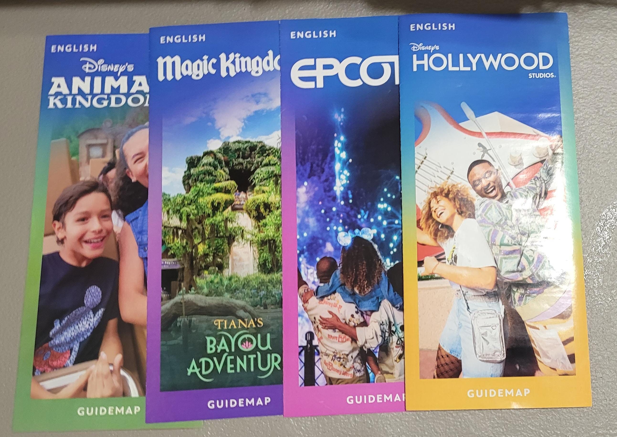 NEW 2024 Disney Park Map Brochures Walt Disney World | All 4 Parks - 7 ...