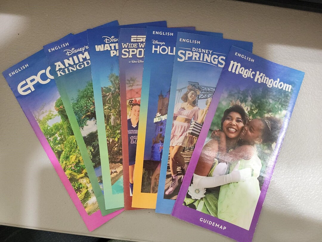 NEW 2023 Disney Park Map Brochures All 4 Parks 7 Maps Total Great for ...