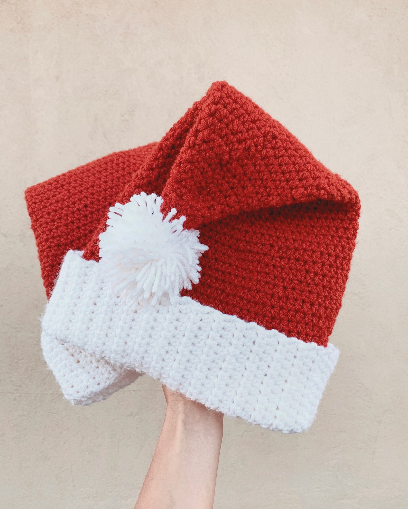 SANTA HAT Special Hand Crocheted Santa Hat, Holiday Hat - Etsy