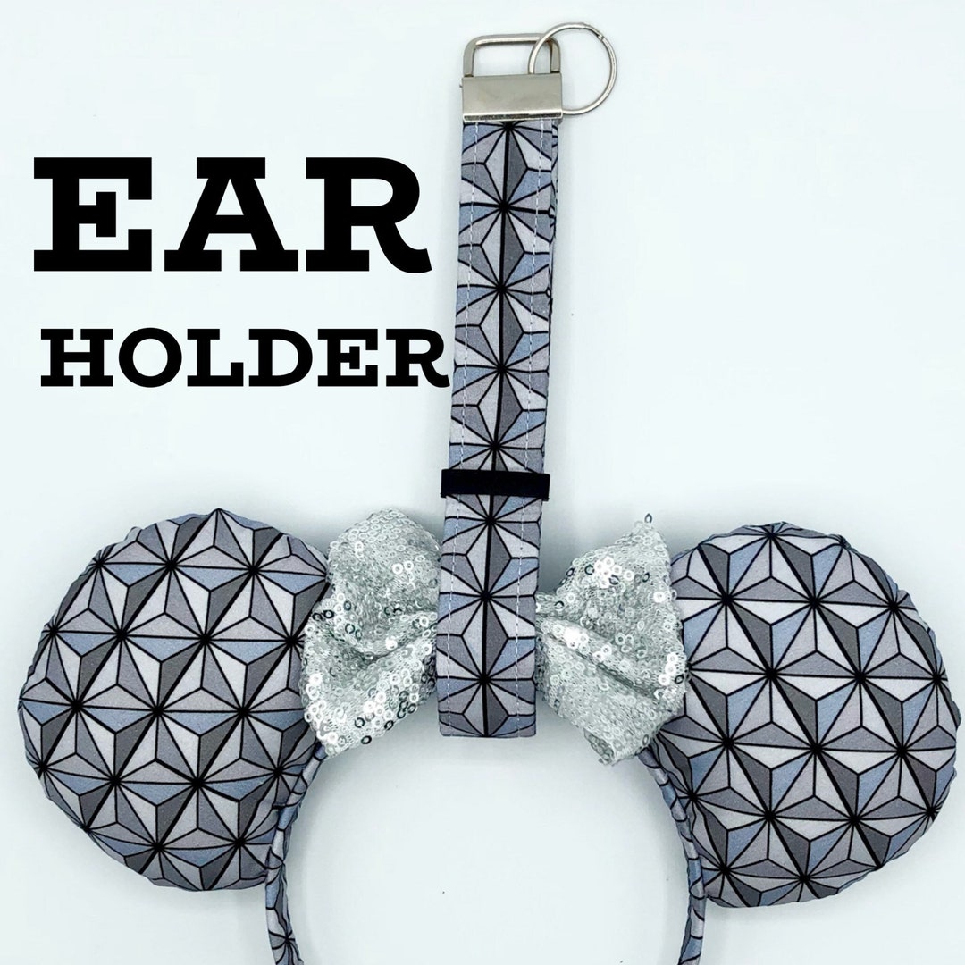Spaceship Earth Mouse Ear Holder, Backpack/bag Ear Holder, Small ...