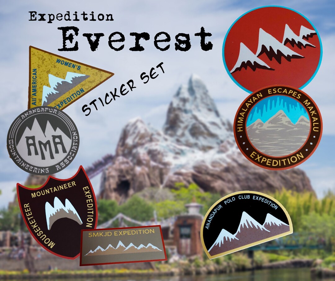 Expedition Everest Sticker Pack | Adventure Stickers | Beware the Yeti ...