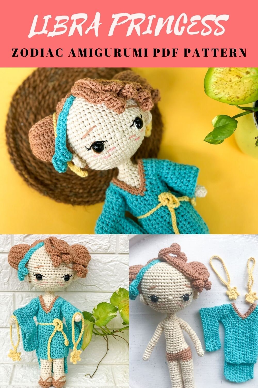 PATTERN Libra Crochet Doll Amigurumi Princess Zodiac Doll | Etsy