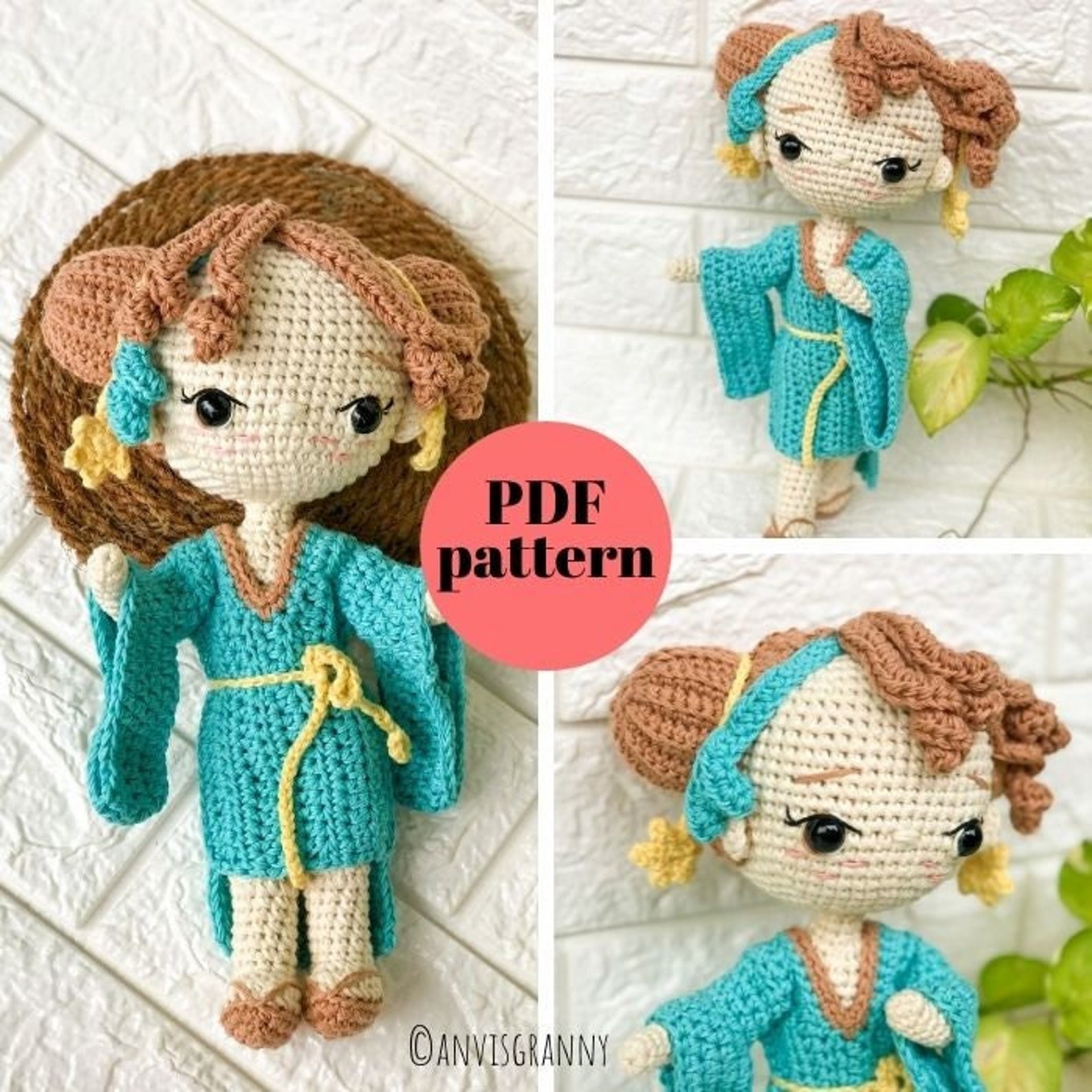 PATTERN Libra Crochet Doll Amigurumi Princess Zodiac Doll | Etsy