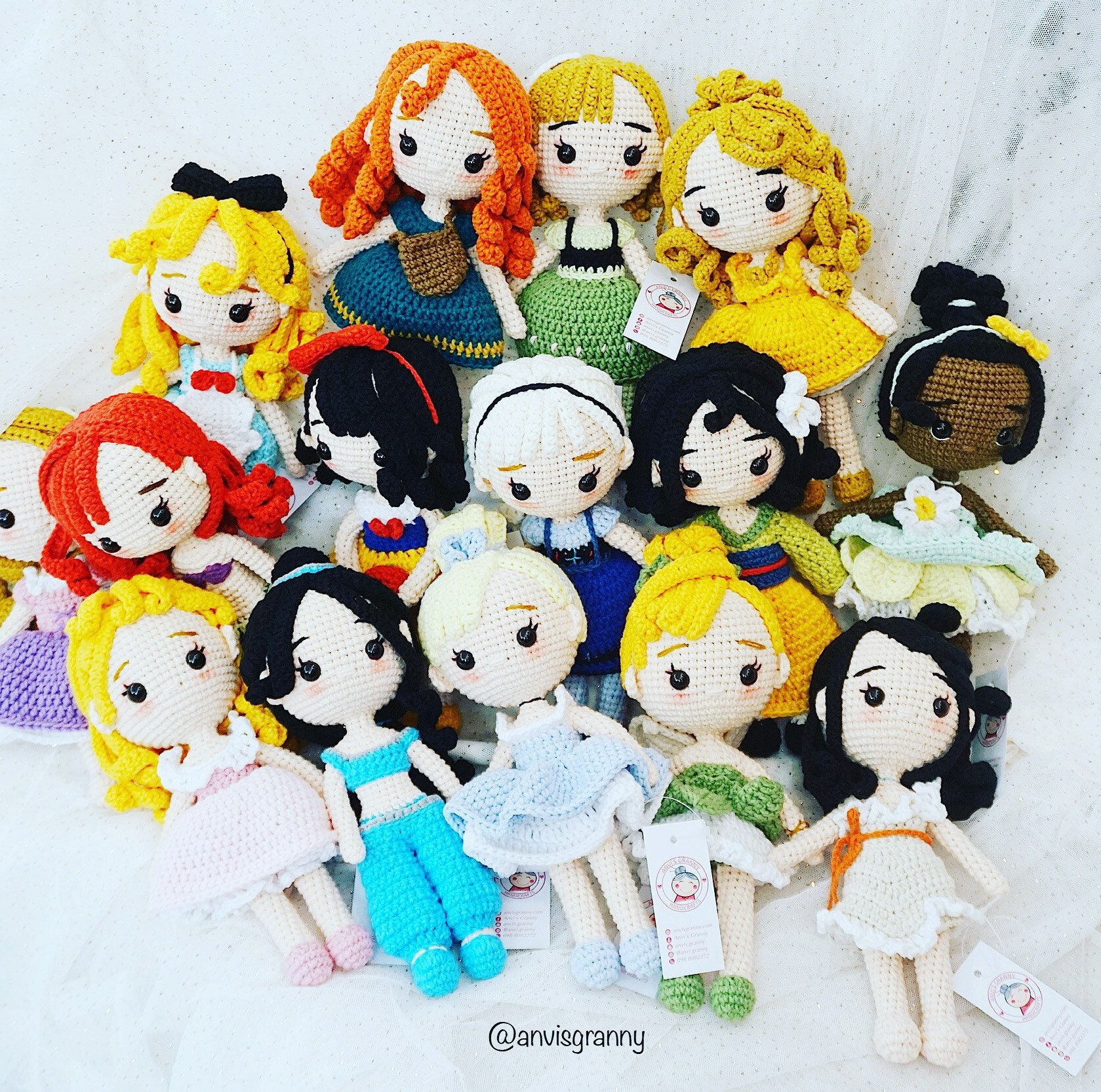 handmade princess doll 2 Crochet Princesses Princess doll handmade ...