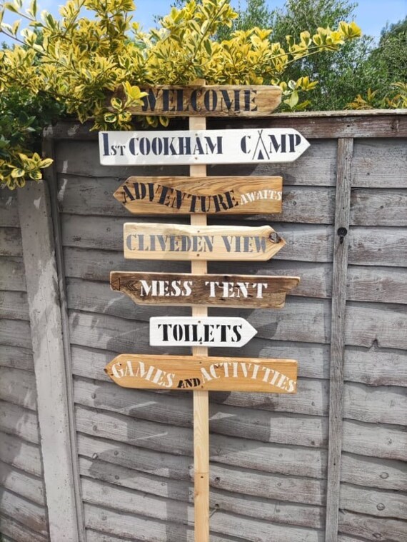 Rustic Wooden Welcome Posts Wooden Welcome Sign Etsy UK