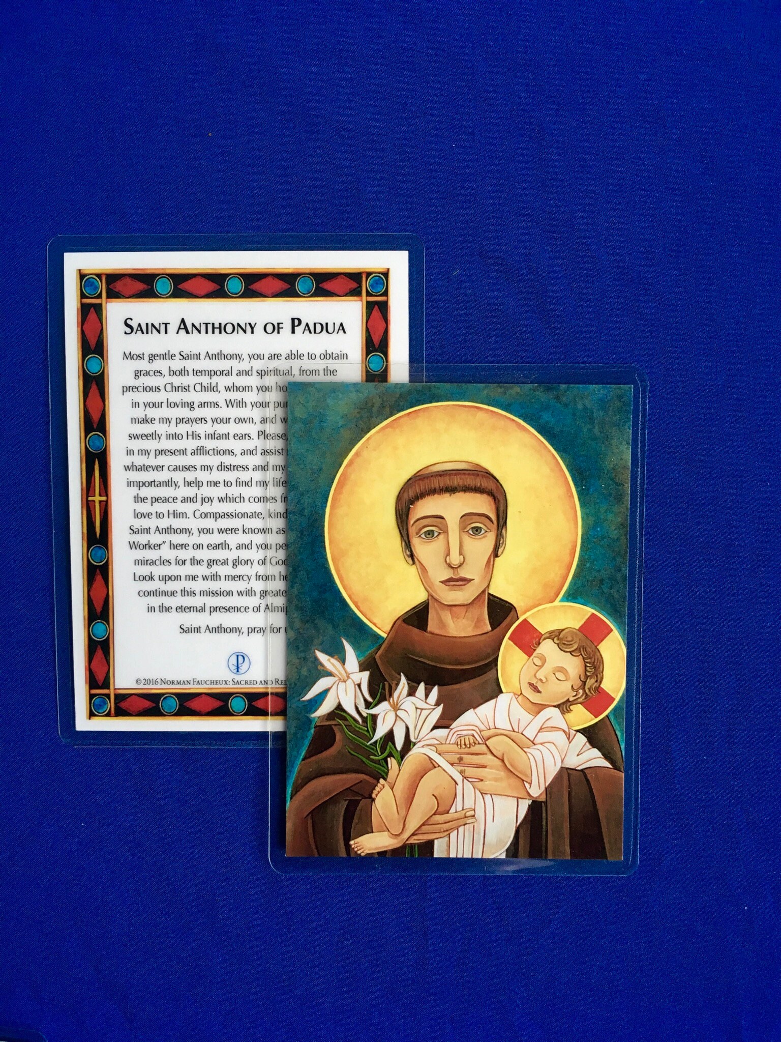 Saint Anthony of Padua Prayer Card | Etsy
