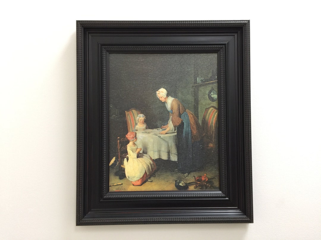 Reproduction of Jean-baptiste-simion Chardin's saying Grace la ...