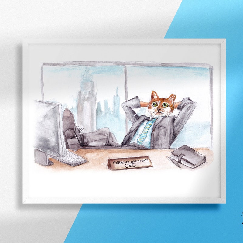 Cat Office Decor - Etsy