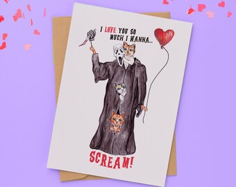 Ghostface Anniversary Card - Etsy