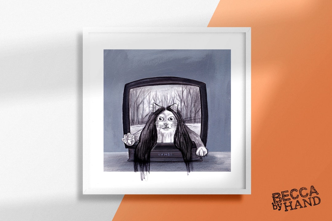 The Ring Cat Art Print - Etsy