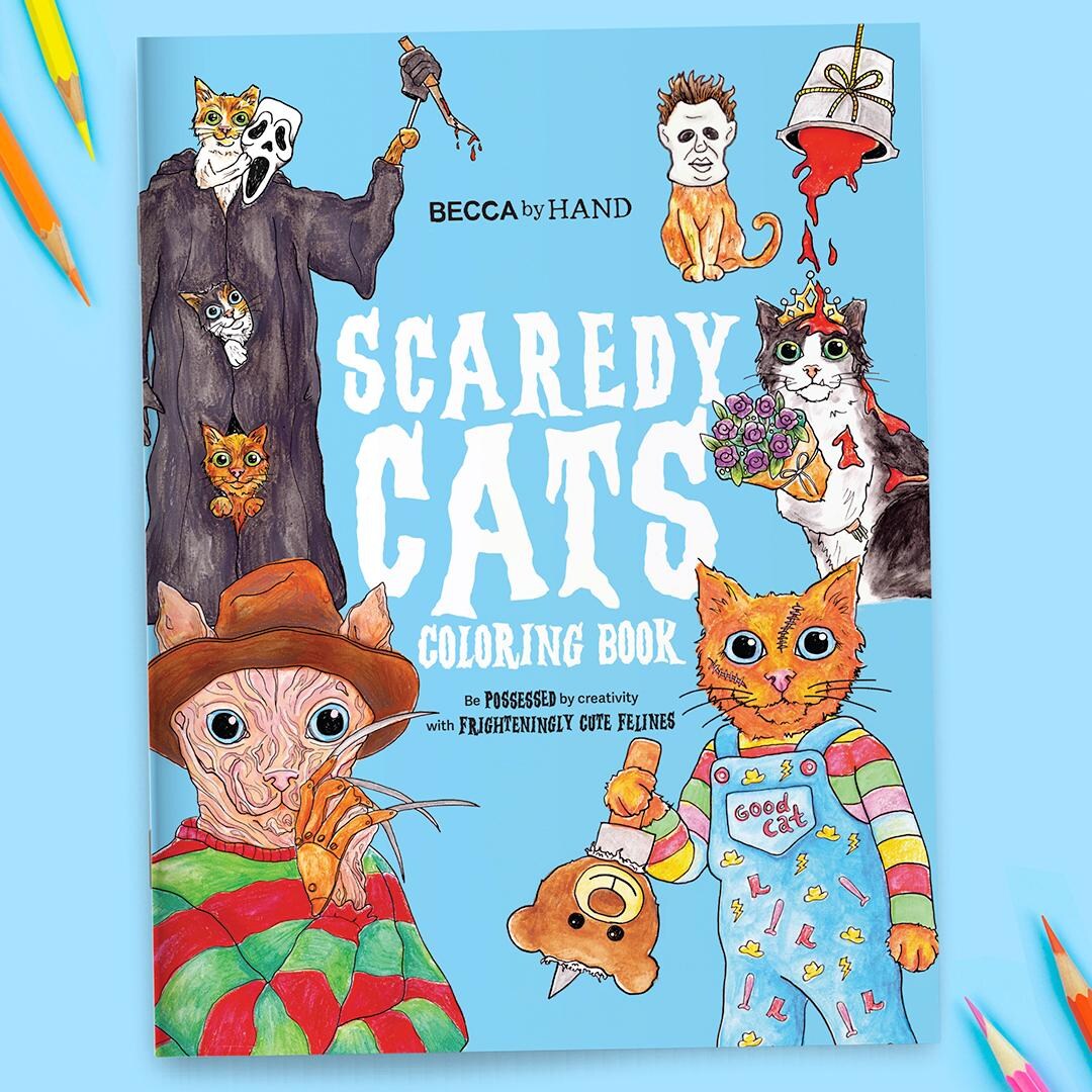 Scaredy Cats Coloring Book - Etsy