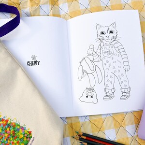 Scaredy Cats Coloring Book - Etsy