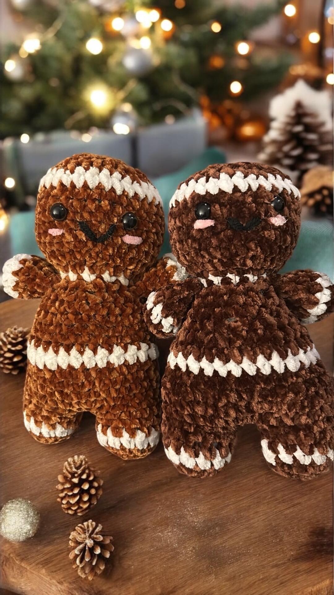 Gingerbread Crochet Baby Plush - Etsy