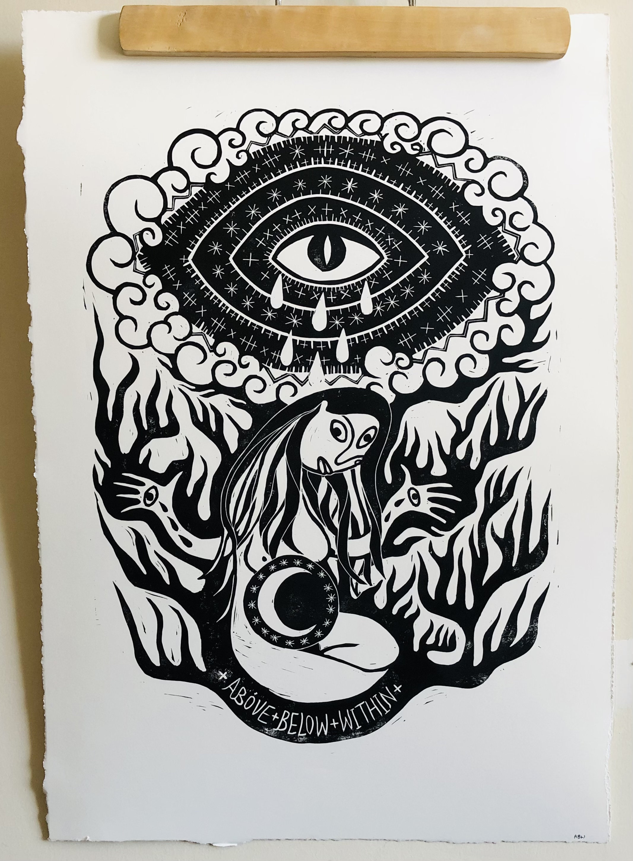 ABOVE + BELOW + WITHIN Print Occult Esoteric Magick Witchcraft ...