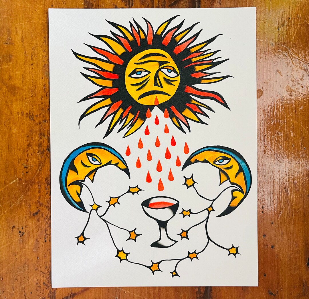 SUN, MOON, GRAIL Occult Witchcraft Magick Ritual Witch Alchemy Wyrd ...