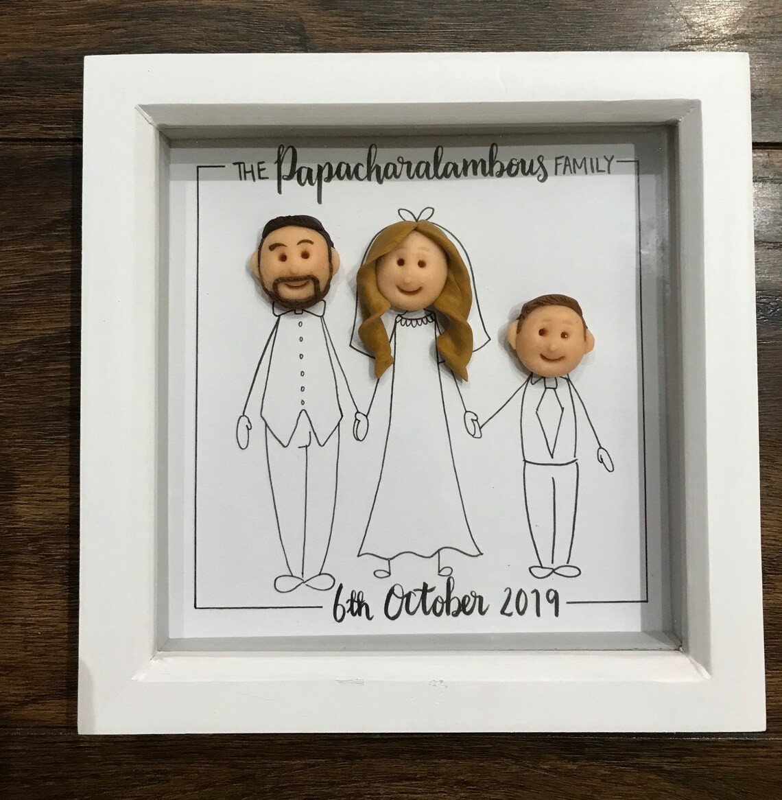 Wedding Gift Frame holding Hands | Etsy