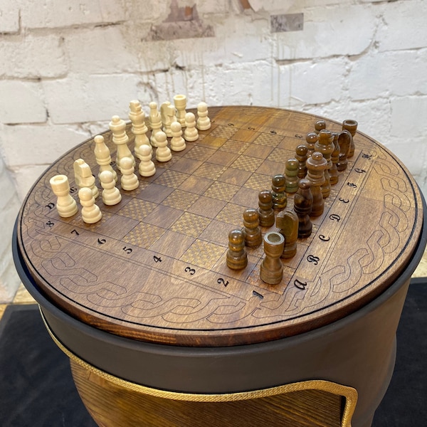 Chess Table Furniture - Etsy