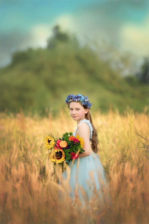 Flower Meadow Digital Backdrop Spring/summer INSTANT DOWNLOAD - Etsy