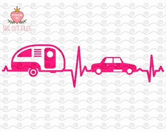 Camper heartbeat | Etsy