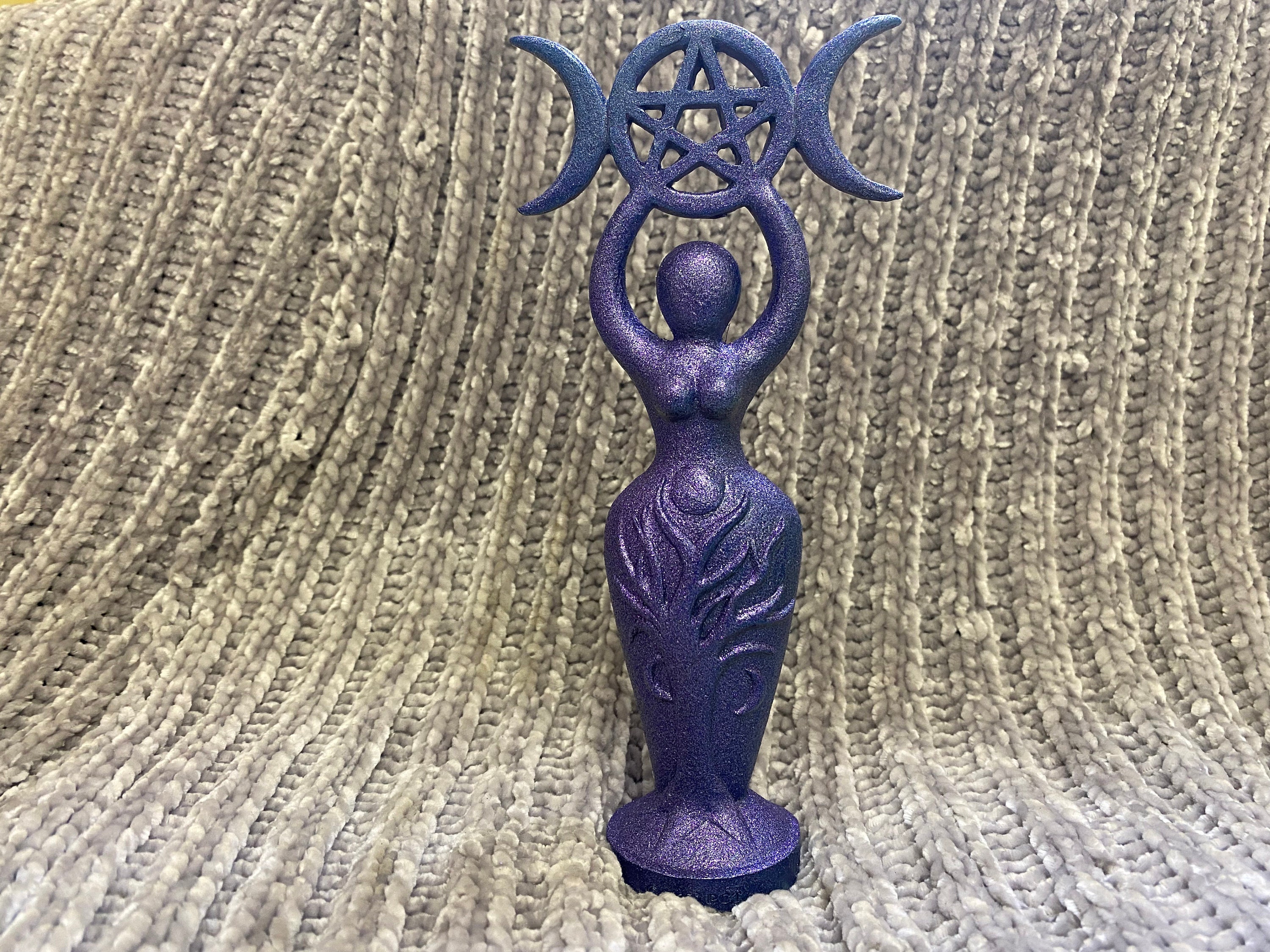 Spiral Moon Goddess Statue 8 Inches Finished in Metallic - Etsy
