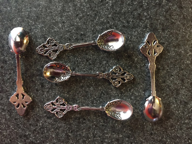One Small Vintage Tibet Silver Incense Spoon - Etsy